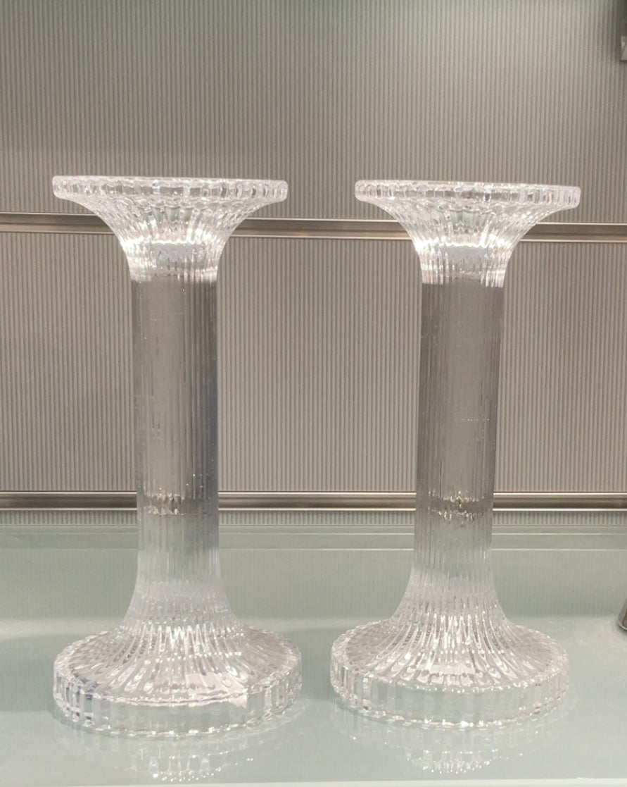 Crystal glass candlesticks – Golds Sydney